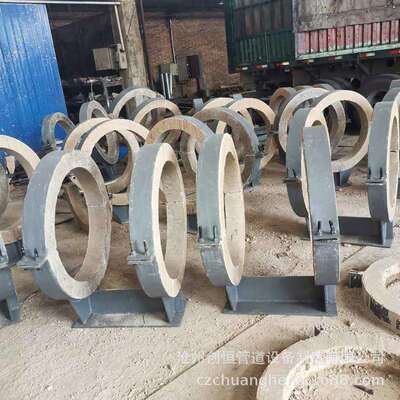 蒸汽管道隔热管托 隔热导向管托 LRH型双抱箍蛭石隔热聚氨酯管托