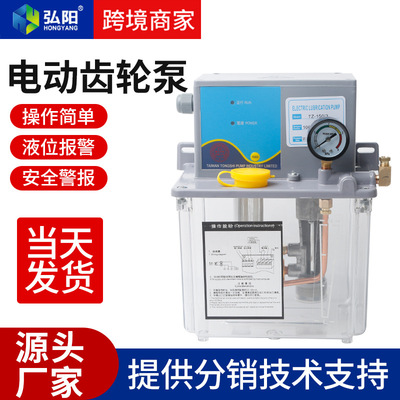 雕刻机全自动电动齿轮泵TZ-150220V卸压润滑泵电动加油电动油泵