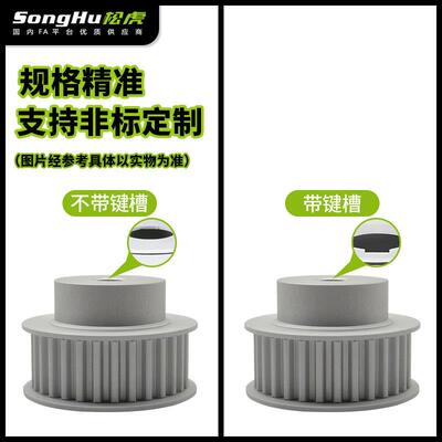 EAP61-T5250-40-B-P-d10至37孔T5 40齿带台阶同步轮同步带轮齿轮