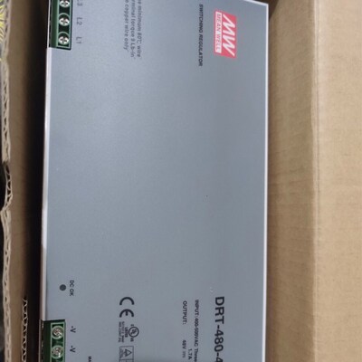 台湾明纬导轨DRT-480-48 480W48V10A三相380输入开关电源