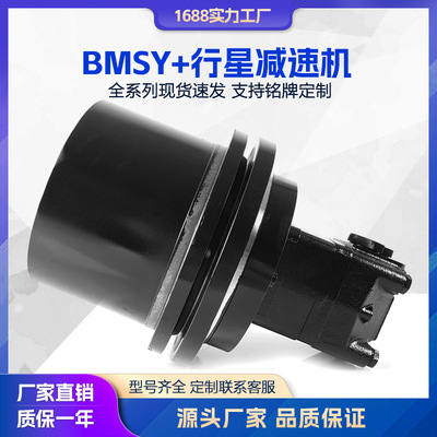 摆线液压马达BMSY+行星减速机液压传动锚绞车低速大扭矩马达
