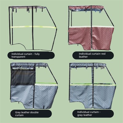 2025新款电动三轮车专用雨棚篷布挡风雨帘遮雨棚布可拆卸电车雨棚