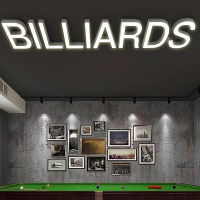 字母灯商市场l异ed长条灯创字母数意字超健身房乐无品牌/园形logo