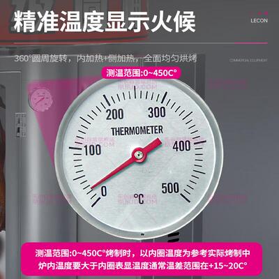 乐餐创烤鸭炉烤鸡炉282商用电旋转烤鸭机食热堂温快店高烧鹅叉烧