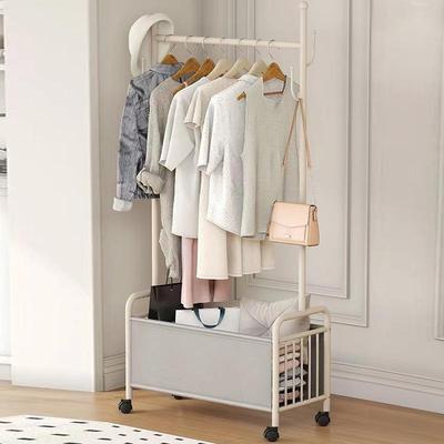 油风卧服衣帽架落地挂室衣架床头边衣篮晾PUB衣架多功能可移奶动