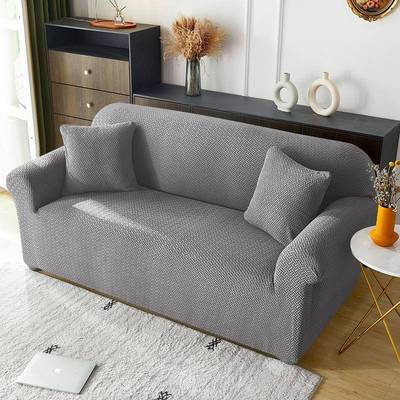 T型提花沙套罩家纯色防弹力摇粒绒组合宠物布发艺居沙NLY发防尘滑