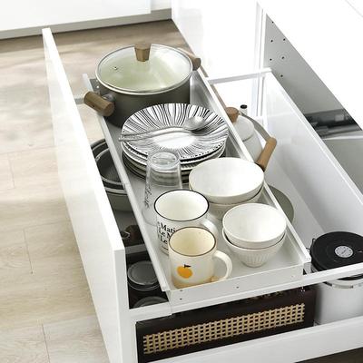 抽屉分层架上房下分改层橱柜内隔板造可伸缩拉zdpsx6Cd篮厨工抽具