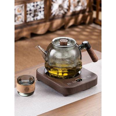 玻璃蒸煮一体茶壶办公室小型迷烧茶养F7757HSJ生器你陶壶电炉煮茶