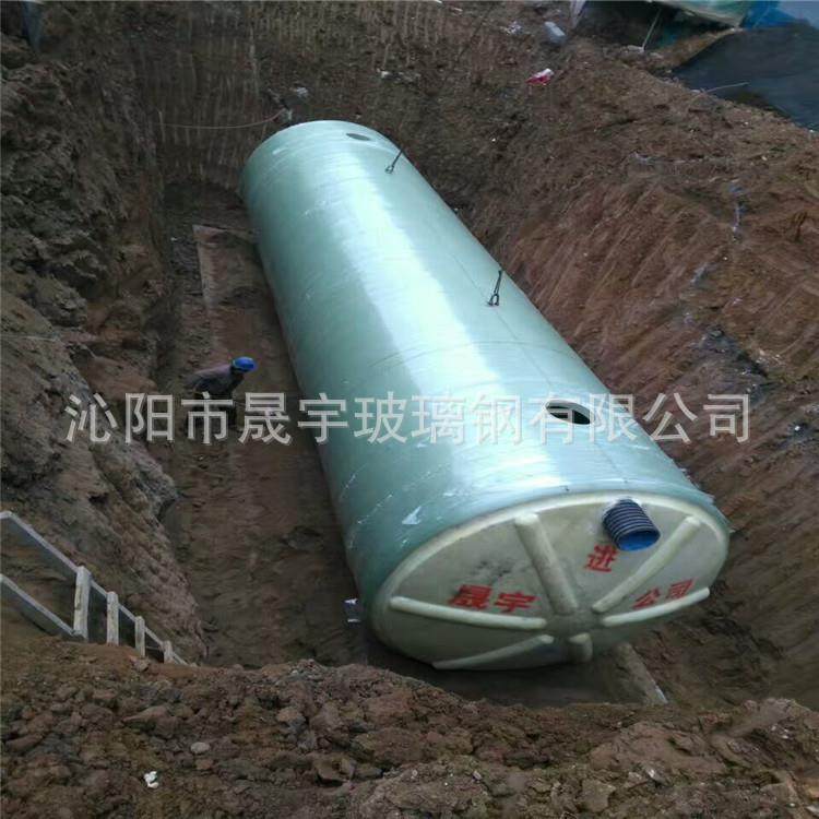 璃钢油化粪水池2立方EIF-100立方污处理设备池玻一体式隔池