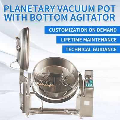PLANETARY VACUUM POT WITH BOTTOM AGITATOR
