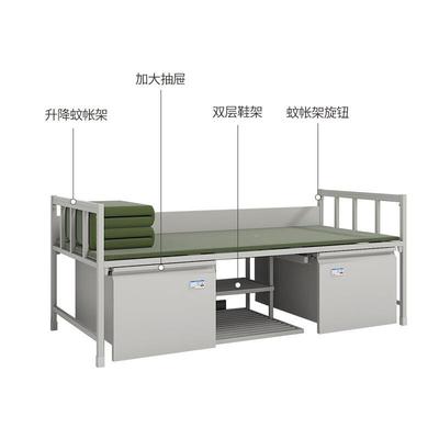 制式上下床营房公柜铁床钢务制单层床双层内床学习桌椅组合寓上下