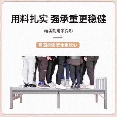 床铁折叠床单人床易家用午CSE休小床成人简出租屋1米2便携双人硬