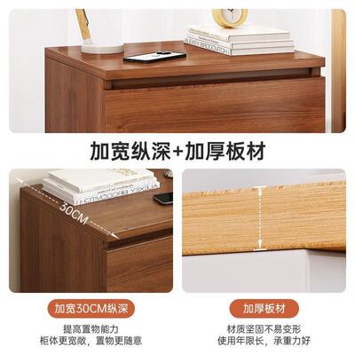 CTG01480床头简约柜现小代窄床边柜家用室储物柜抽屉卧收纳柜床头