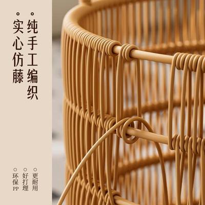 衣篓脏衣服脏收生纳筐高颜值家53307用衣洗衣篮卫间放衣服脏篓藤