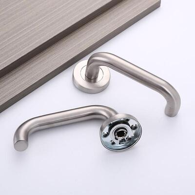 不锈钢分体执00552手把锁高简档欧式现代约室内空心门手家五金配