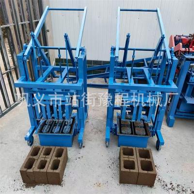block machine 手动空心水泥制砖机 无需用电可移动水泥砖生产机