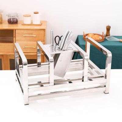 不锈钢菜板架家用厨房砧案板架板架851刀架体一锅架收纳置物架盖