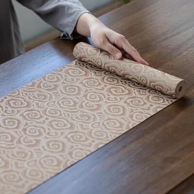 式织锦防水茶席新意中式禅MYV桌日旗茶垫布艺茶麻道棉布茶桌布垫