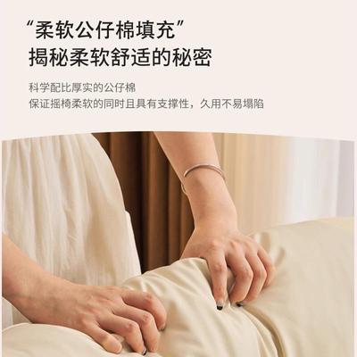 现代简沙约单人蛋厅壳PVF椅发客家用懒人椅计师复古休设闲旋转沙