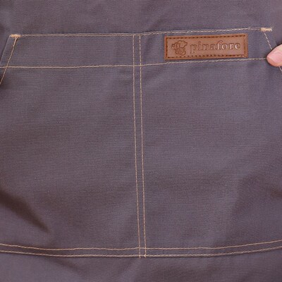 夏季耐磨帆布防水油围裙画t画咖啡奶茶店厨房工作广告围裙印字LOG