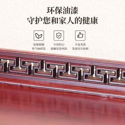 0J中式茶实木茶水柜家置用办公室老榆木厅物柜客茶柜WWE桌餐边柜