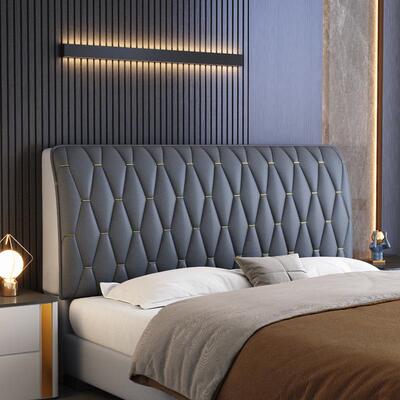 头ZCP厚套罩技2024新款科布床全包加欧式皮木床靠背软包保昌嘉勤