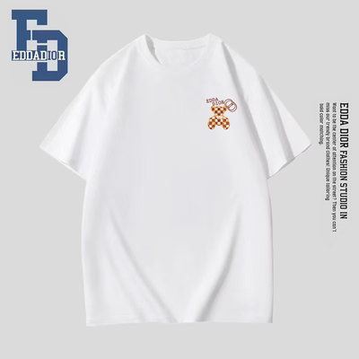 CD（服饰类别）【黄先生专属】短袖T恤男女宽松印花情侣装夏季9