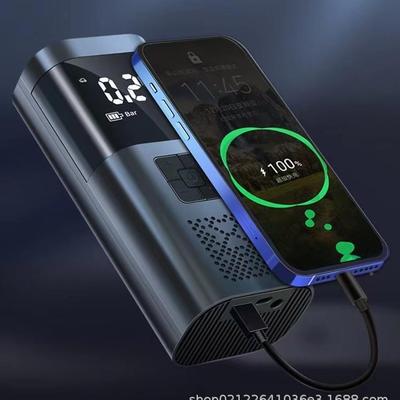 跨境新款车载无线充气泵汽便携式MWS车型胎小打气泵电动手持充气