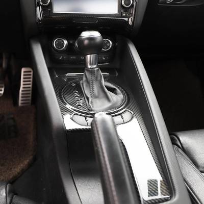 08-1款TT排档框中控两侧导屏航幕车内饰改装木桃4纹扶手亮黑CTH贴