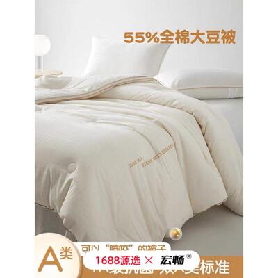 双A类纯55大TDC-0703豆纤%维被子芯冬被棉春秋被加厚保暖被子母被
