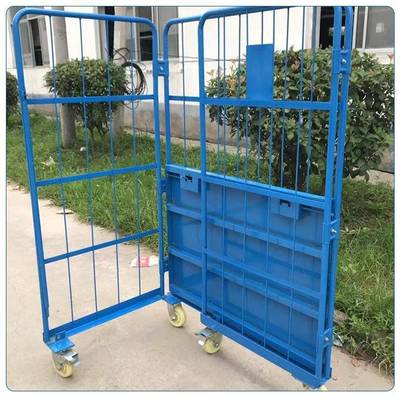 厂家可17887折叠流物台车周转手推密车物流笼网车多层物流台车