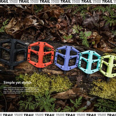 LOOK trialfusion公路自行车平踏山地锁踏超轻碳纤脚踏自锁配锁片