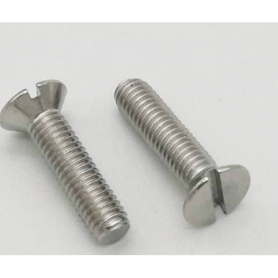 304不锈钢  DIN963 一字沉头机螺钉 M10*25