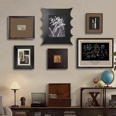 花之歌背中古组合挂风画法式客厅玄关卧室美式沙发卉景墙装HY-286