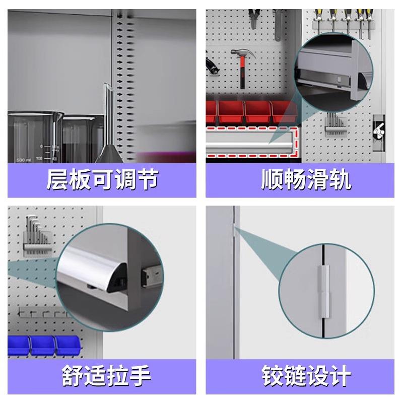 636工304不锈重型工具柜工厂车间带锁具箱五金零件具汽修工收纳钢