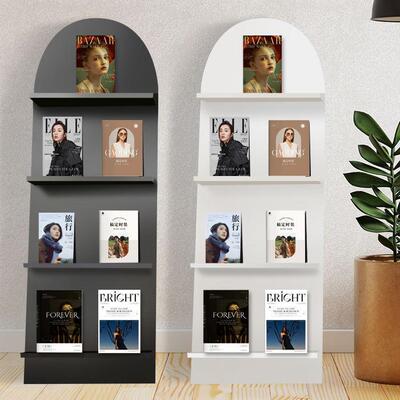 中风实物木靠墙报刊展示架咖啡古艺术BKJ-7574装饰摆件多层厅落地