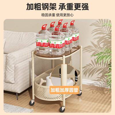 A复6T沙发边阳台茶桌感几客厅中古风可动茶lx100114几古小推车移
