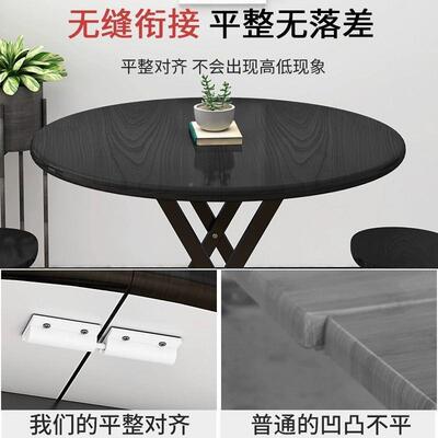 折叠桌子圆桌餐桌用外折桌椅便携摆摊小FQU桌户子家简易叠吃饭桌