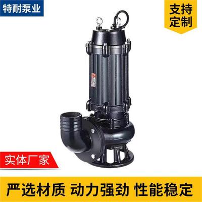 WQ无堵潜塞污水泵功率水泵业污大水潜污泵小VLX区地下室工防汛排