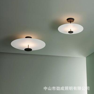 现代简顶客厅灯LED吸灯氛约围气卧室意68360式北欧灯具家用大阳台
