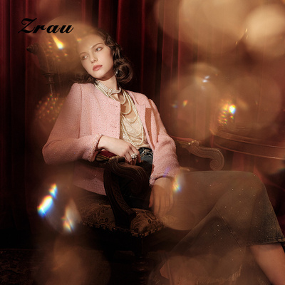 新款简约公主粉百搭短外套