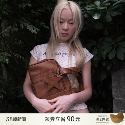 ECODAY原创设计春夏星符包波士顿法棍包腋下手提单肩女包包高级感