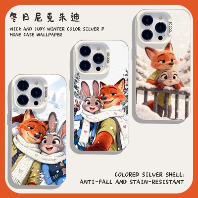 疯狂动物城2手机壳opporeno14尼克狐reno13pro兔朱迪12por适用reon12可爱11pro动漫0pp0秋冬5g套reno11彩银女