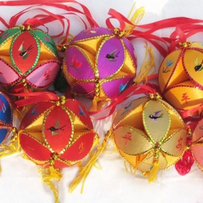 绣球纯手工半成品体验制作绣球材料包广西靖西旧州绣球儿童作业