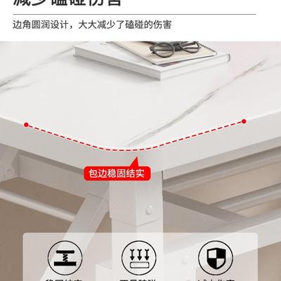 折叠电室脑桌家免用卧书桌WGE公桌学生办写字桌出租屋安装长方形
