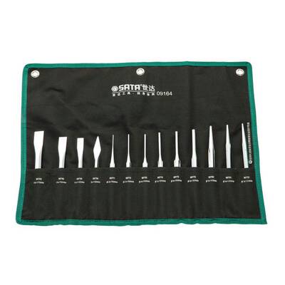 世达保用5件样冲套装09161耐用圆柱冲/中心冲/销冲/钎头/扁凿冲子