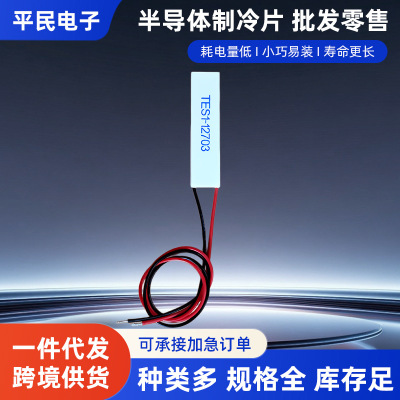 15*60mm制冷片TES1-12703半导体致冷片12V3A温差致冷器半导体材料