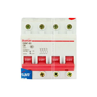 上海人民电气 C型四极空开DZ47-63家用小型断路器4极4P小电流