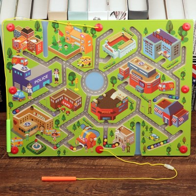 迷宫玩具走珠磁性运笔儿童耐心训练专注力手眼协调锻炼幼儿园益智