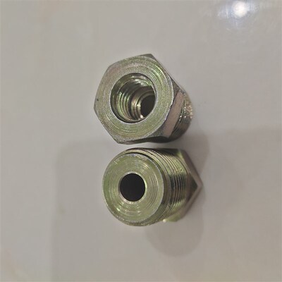 补芯接头外丝R1/2转内丝M141.5压力表接头4分变14变径丝0414